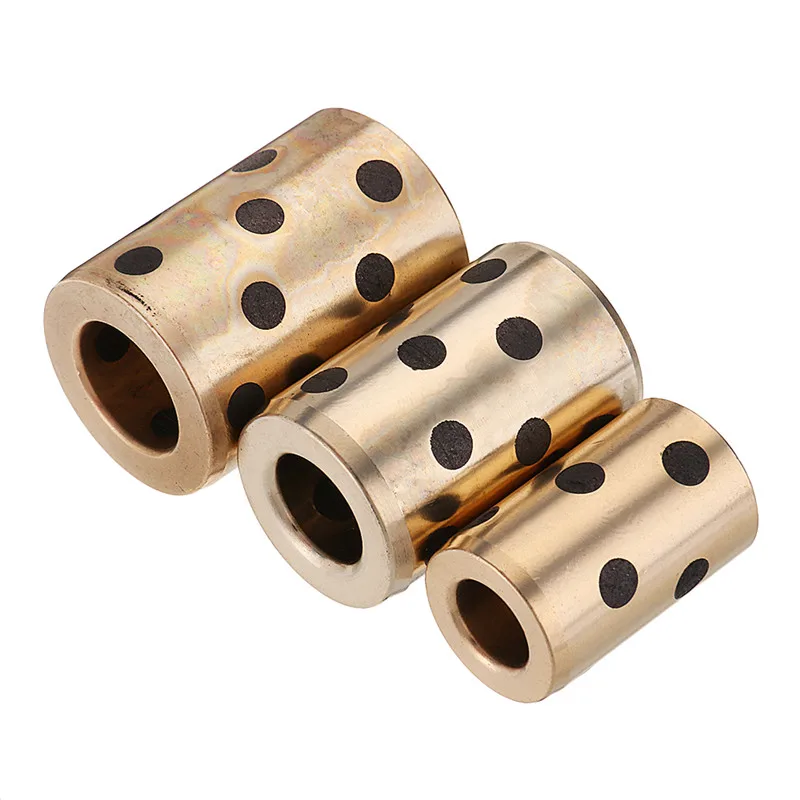 Durable LM8/10/12LUU Oil Free Bushing Round Linear Graphite Copper ...