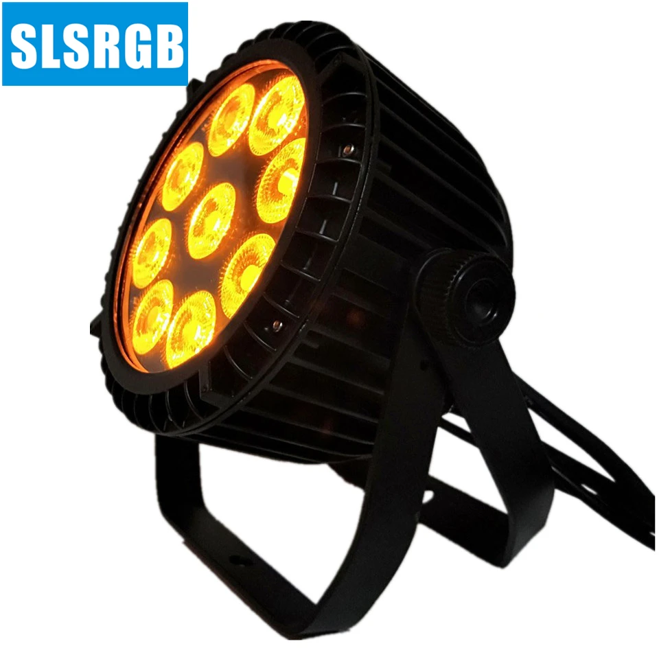 LED Par Light Slim Par 9pcs 15w rgbwa 5in1 outdoor led stage lighting ...