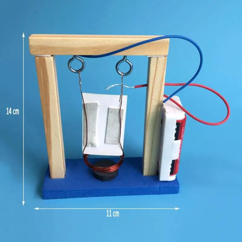Kids DIY Electrical Swing Handmade Invention Experiment Wooden ...