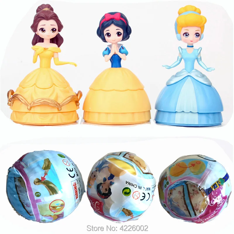 LOL Princess Ball Dolls Elsa Anna Figures Sofia Little Mermaid Belle ...