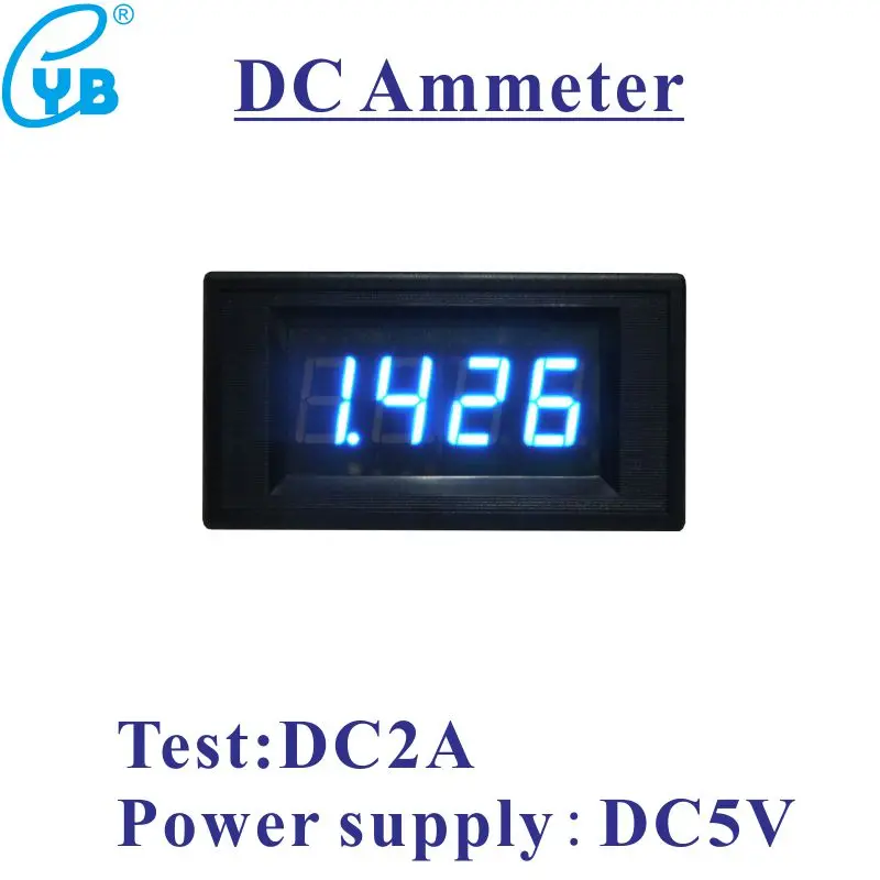 Red Led Display Dc Ammeter Current Panel Meter Ampere Meter Digital ...
