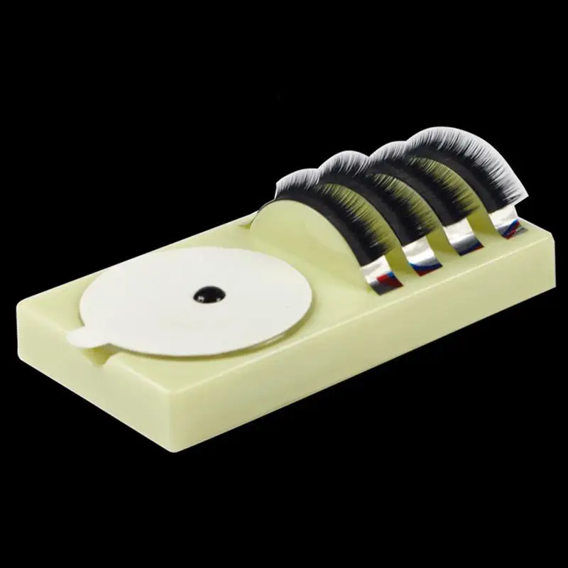 False Eyelashes Stand Pad Pallet Lashes Holder Eyelash Extension Glue ...