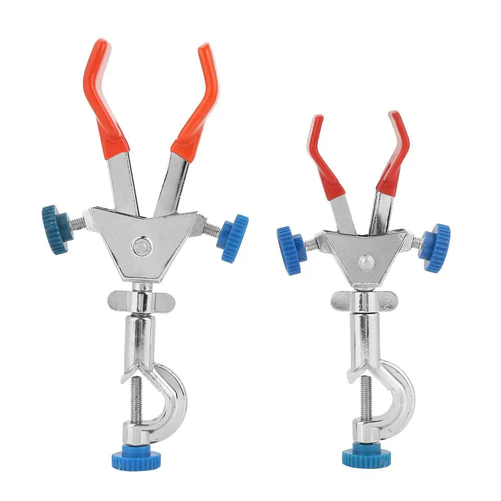 Lab Instrument Double Regulator Chemical Flask Clamp Steel Retort Stand ...