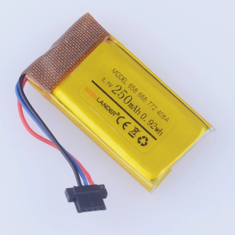 3.7v 250mah Li Polymer Battery For Dvr Mio Mivue 368a 526 528 536 568 ...