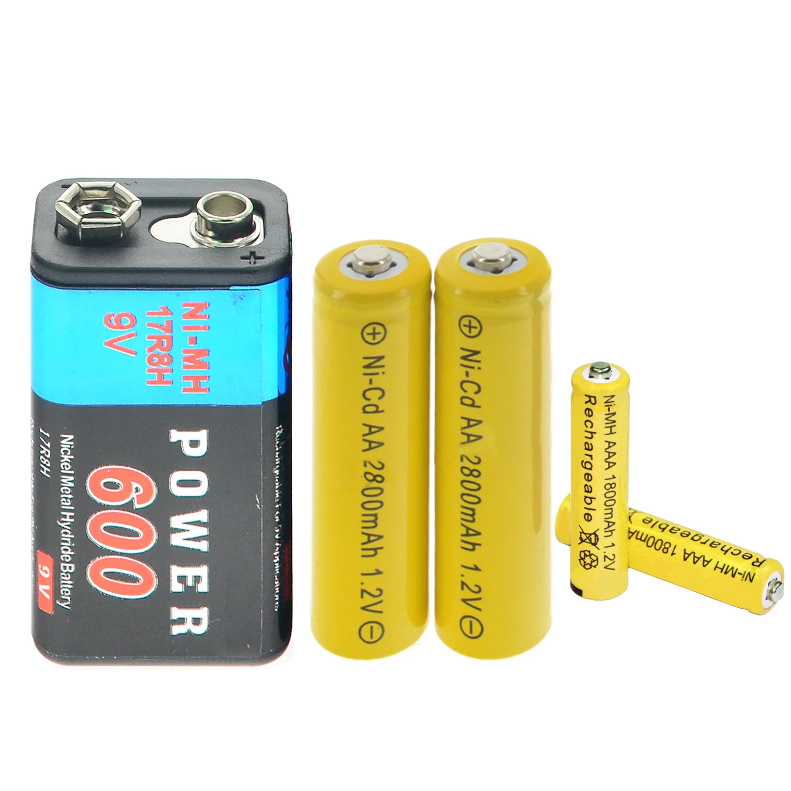 2 pilas AA ni cd de 2800mAh + 2 pilas recargables AAA Ni MH de 1800mAh ...