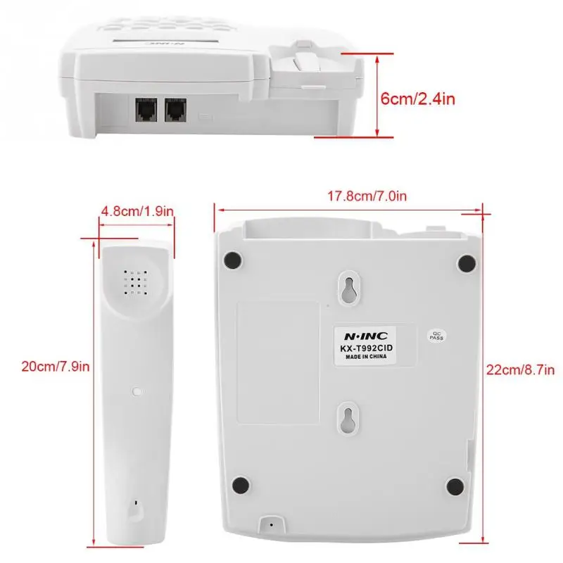 KX-T992 Home Hotel Wired Corded Desktop Wall Phone Office Landline ...