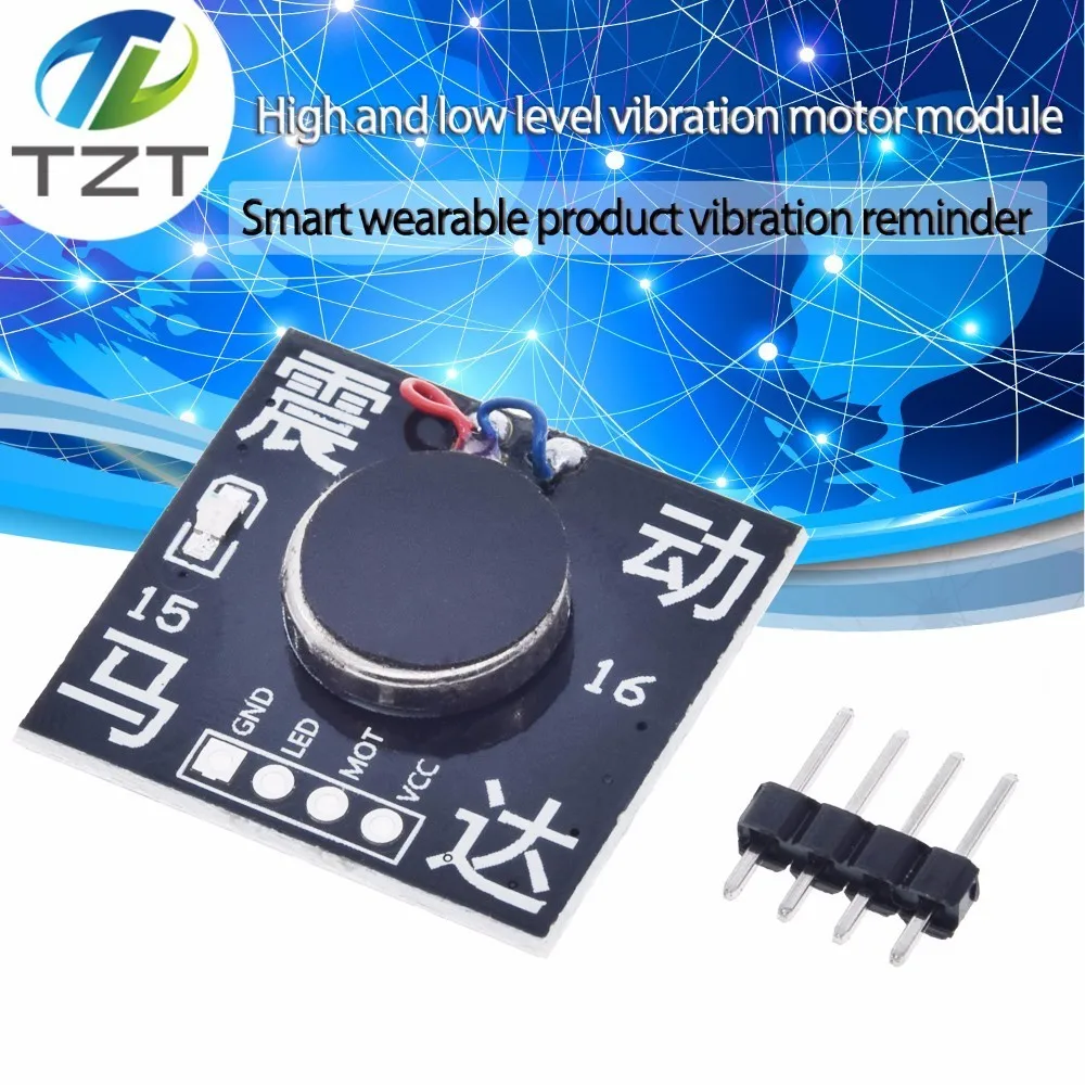 5V Vibrating Vibration Motor Module High and Low Level Vibration Mini Motor Module for Arduino ...