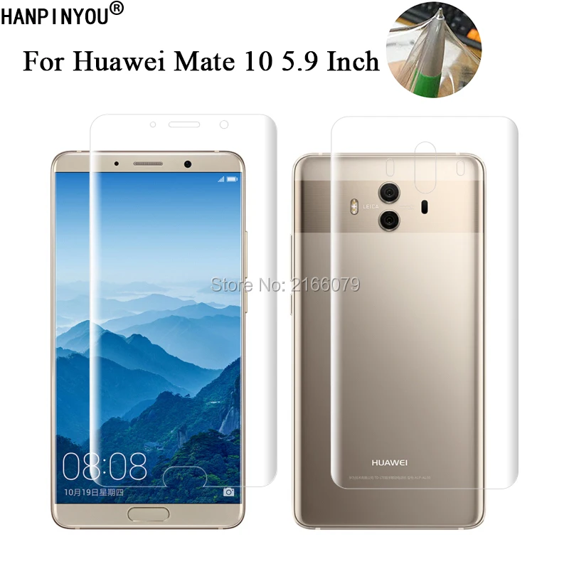 For Huawei Mate 10 Mate10 5.9" Soft TPU Front Back Full Cover Screen Protector Transparent ...