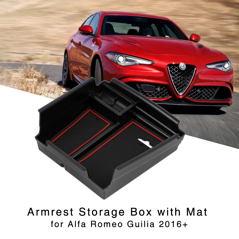 Armrest-Storage-Box-for-Alfa-Romeo-Giulia-2016-2017-2018-Car-Interior ...