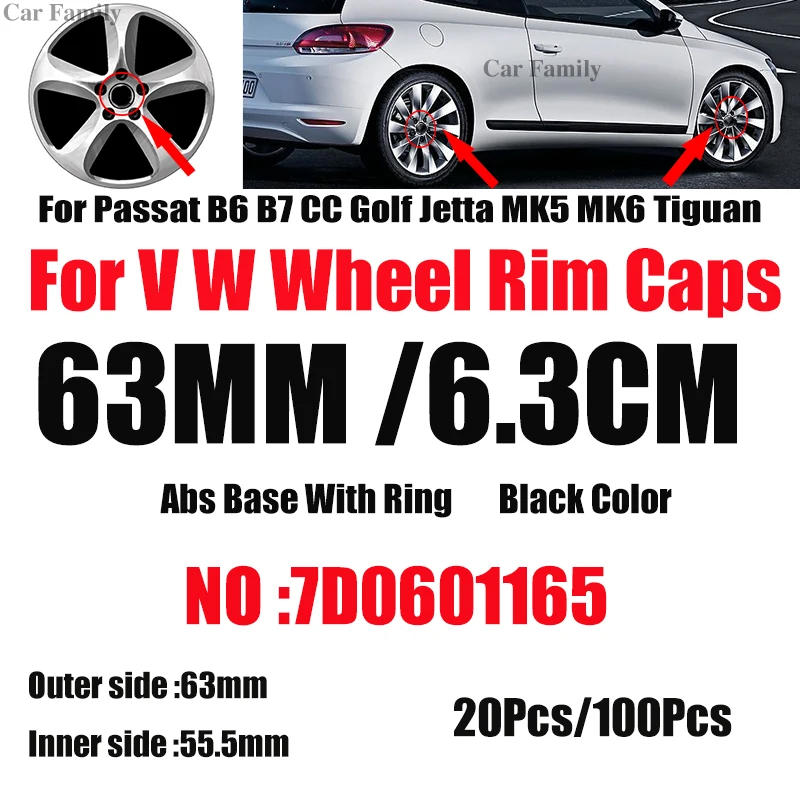 Tapas de cubo central de rueda de coche, cubiertas de cubo de 63mm ...