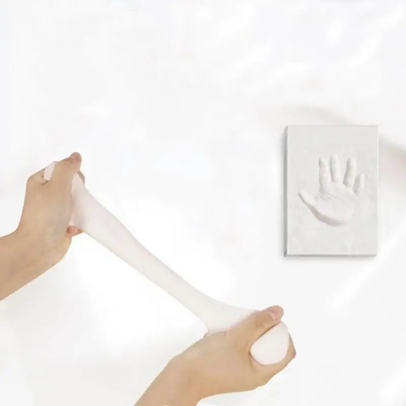 Baby Hand Foot Print Clay Cast Kit Photo Frame Commemorative ...