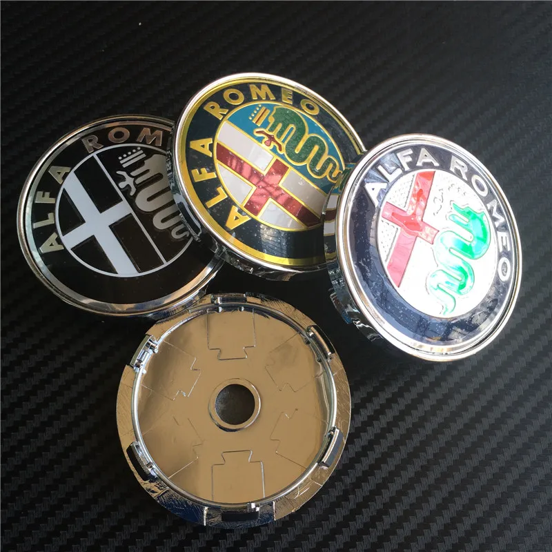 100pcs New Car Styling 60mm Gold Black Silver Wheel Center Hub Cap Auto ...