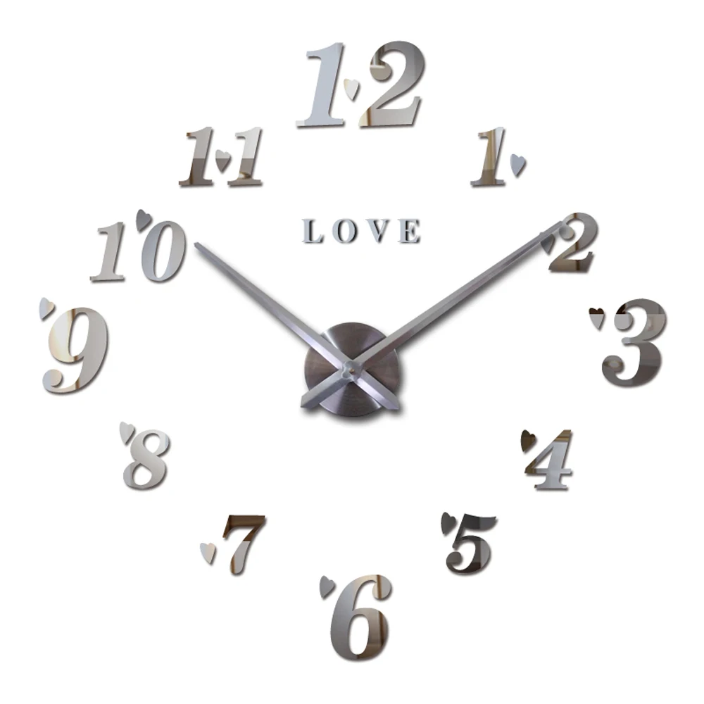 Reloj de pared Digital árabe con letras Love, reloj moderno 3d ...