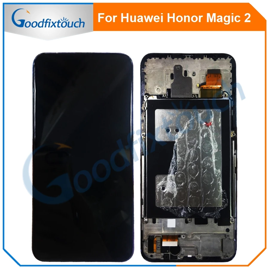 Huawei Magic 2 LCD 스크린 디스플레이 + 명예 매직 2 교체 부품 용 프레임 LCD 디스플레이가있는 터치 패널 ...