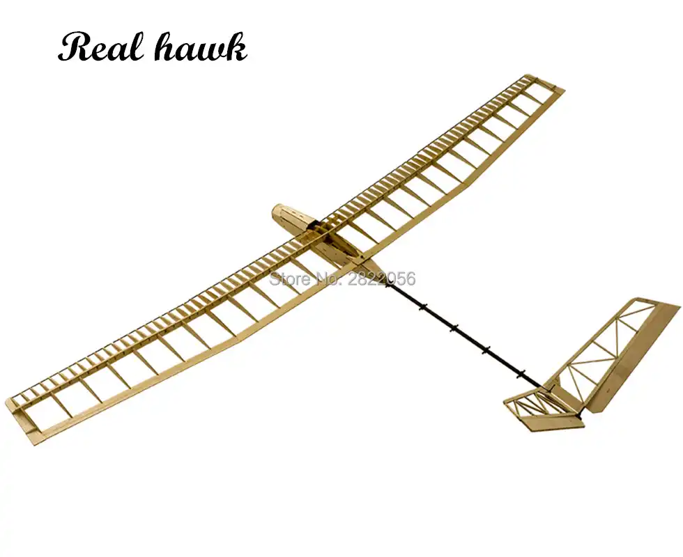 RC AirPlanes Laser Cut Balsa Wood Kit Wingspan 1040mm GUPPY Glider ...