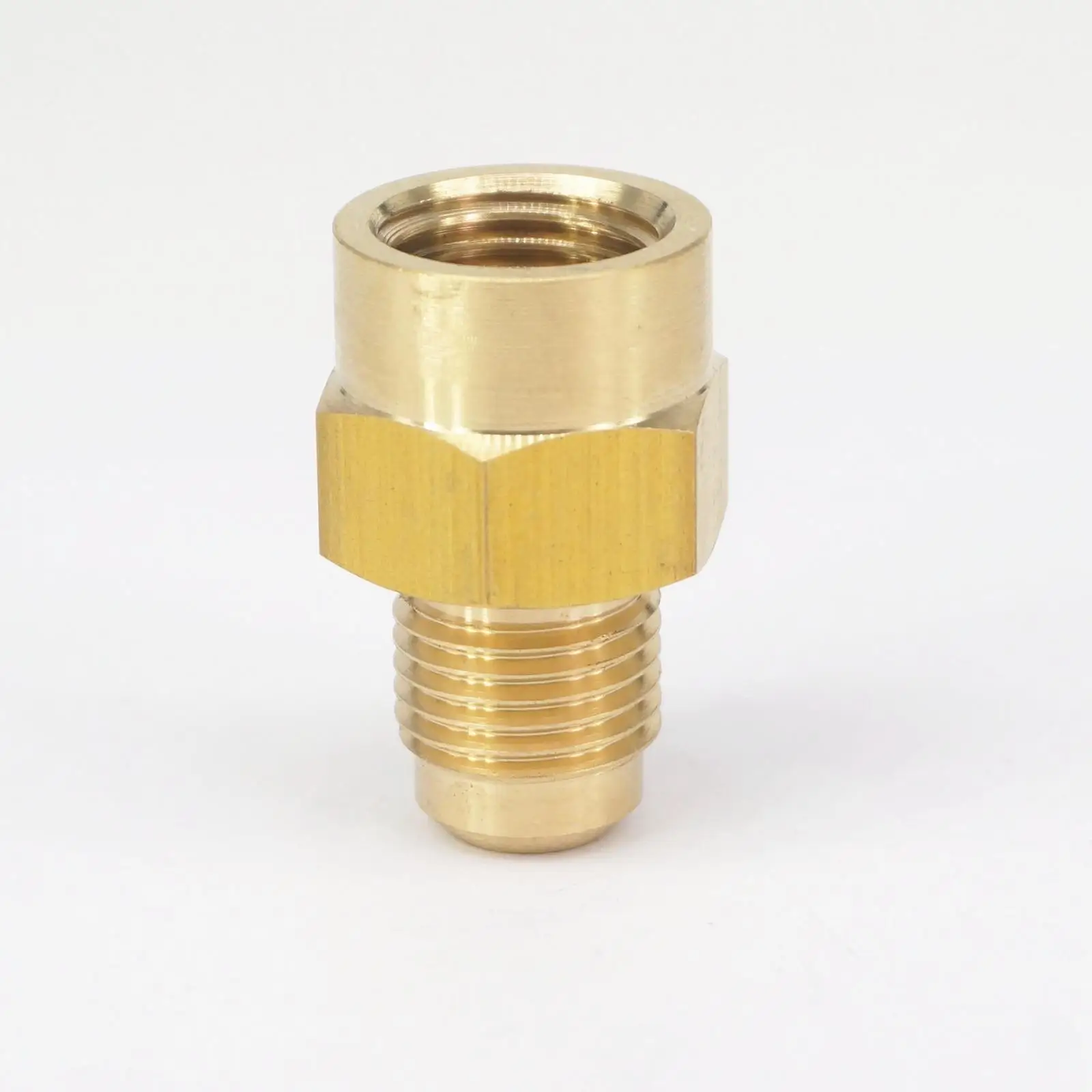 SAE Male 1/2"-20 UNF Fit Tube OD 5/16"- 1/4" NPT Female Brass SAE 45 ...