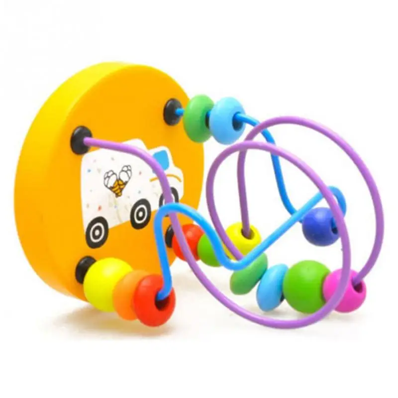 Baby Toddler Educational Toy Lovely Animals Round Beads Kids Toys For ...