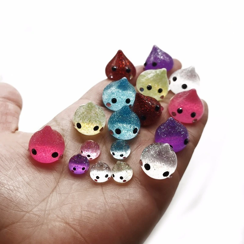 3pc Cute Jelly Waterdrops Fairy Mini Ornament Moder Craft Cake Decor ...