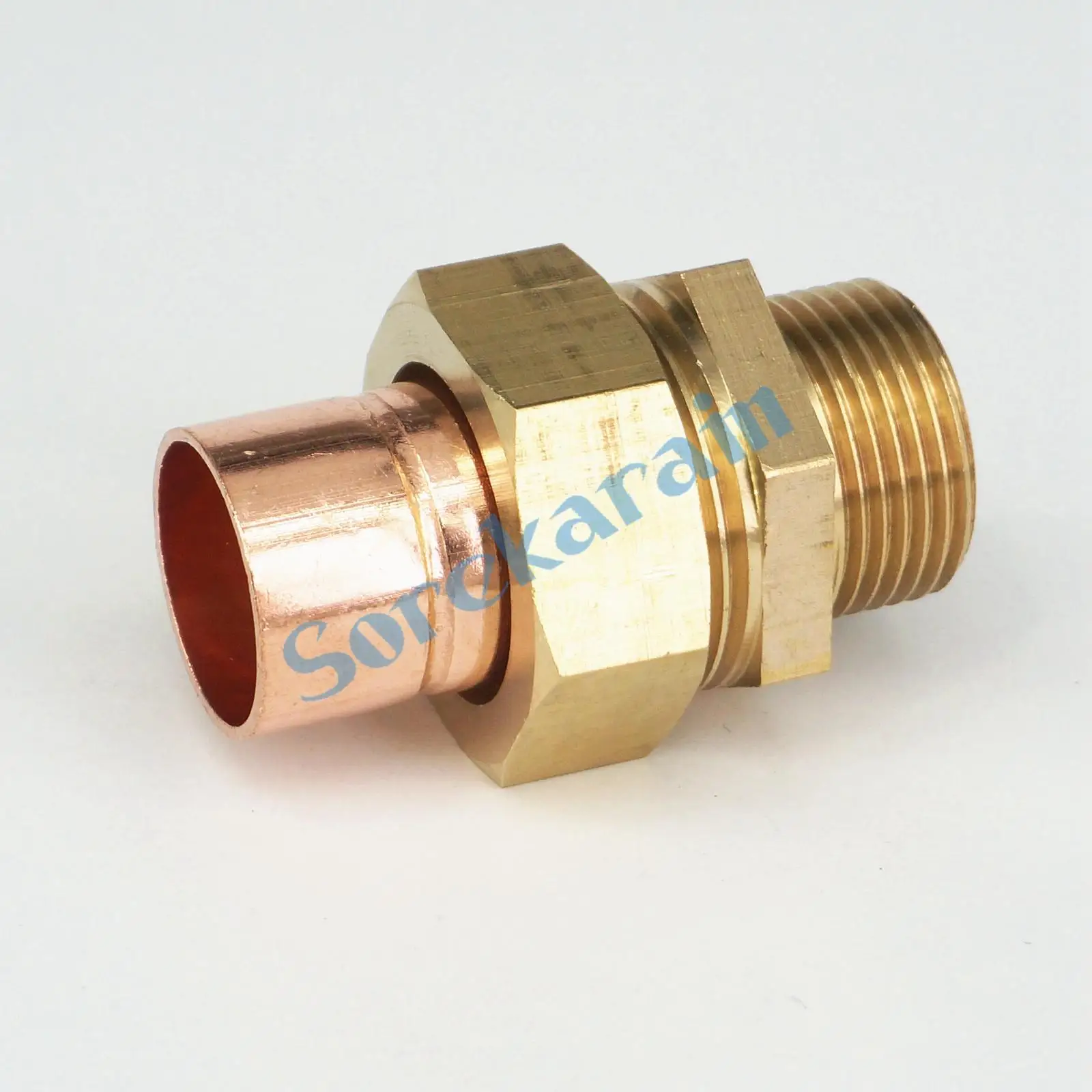 3-4-BSP-x-22mm-Inner-Diameter-Brass-Male-Thread-Socket-Union-to-Copper ...