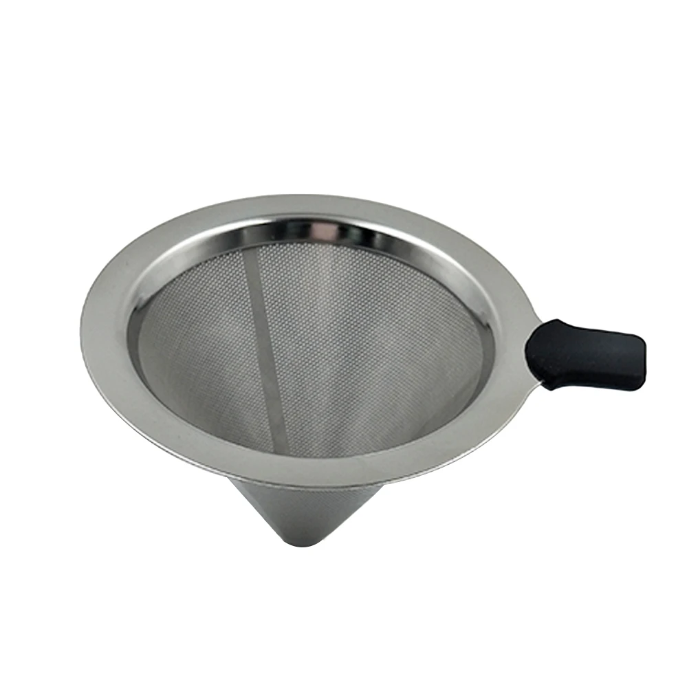 Coffee Filter Smooth Reusable Mesh Stainless Steel Durable Single Serve Coffee Maker Coffee