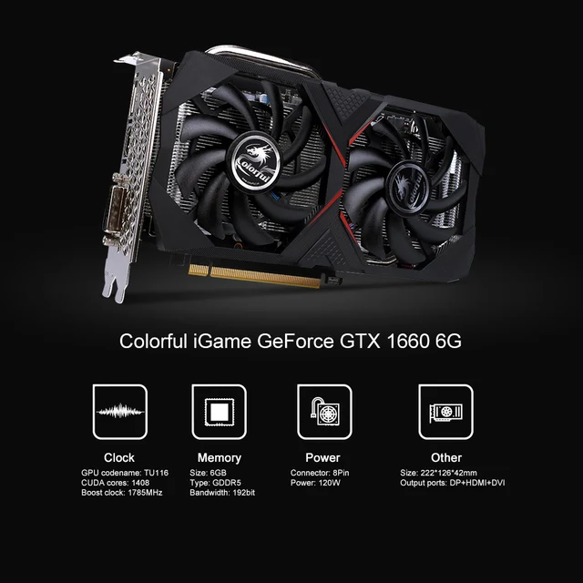 Colorful GeForce GTX 1660 6G Graphic Card