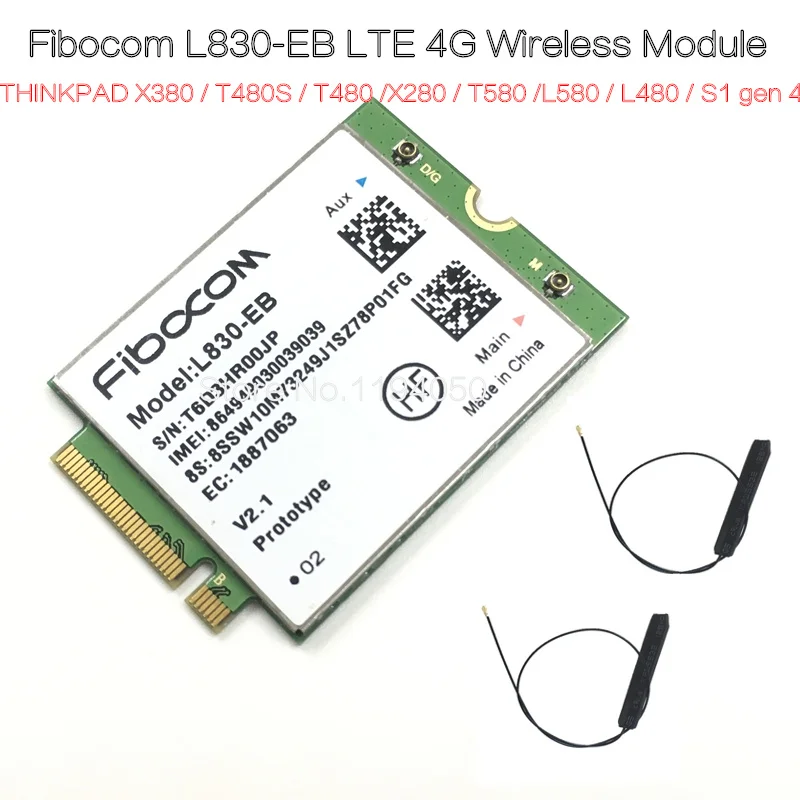 Fibocom L830-EB THINKPAD X380, T480S, T480, X280, T580, L580, L480, S1 ...