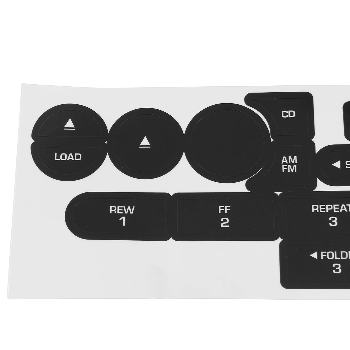New Car Multimedia AM FM CD Radio Stereo Button Repair Decals Sticker ...