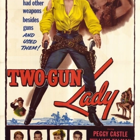 Two Gun Lady Movie Poster (27 x 40)|Plaques & Signs| - AliExpress
