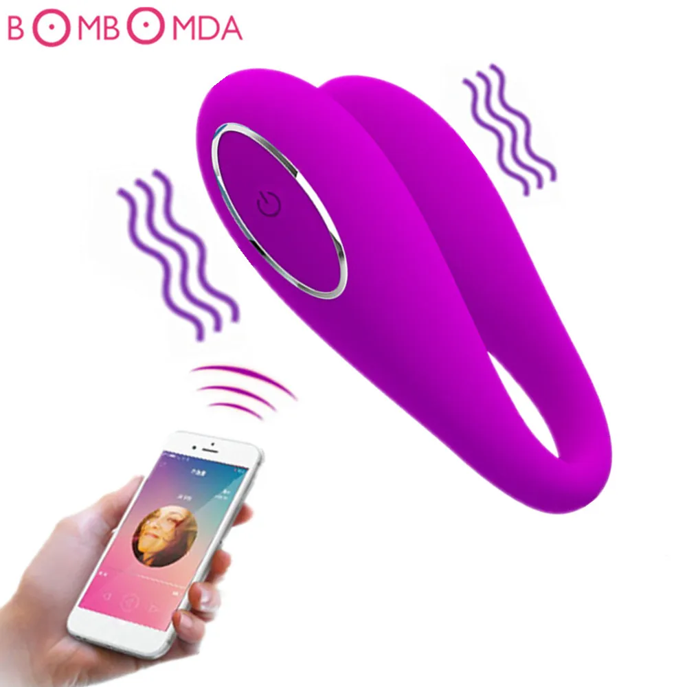 Mobile App Remote Control Vibrator Usb Rechargable U Type Vibrator