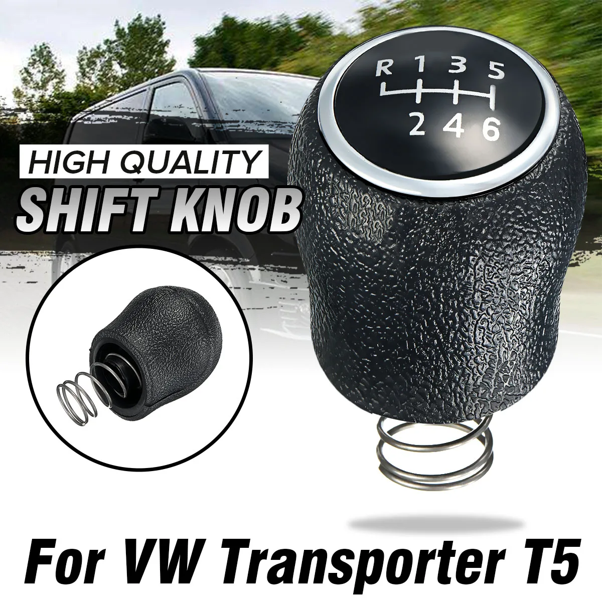6 Speed Car Manual Gear Shift Knob Shiter Knob Head For VW Transporter ...