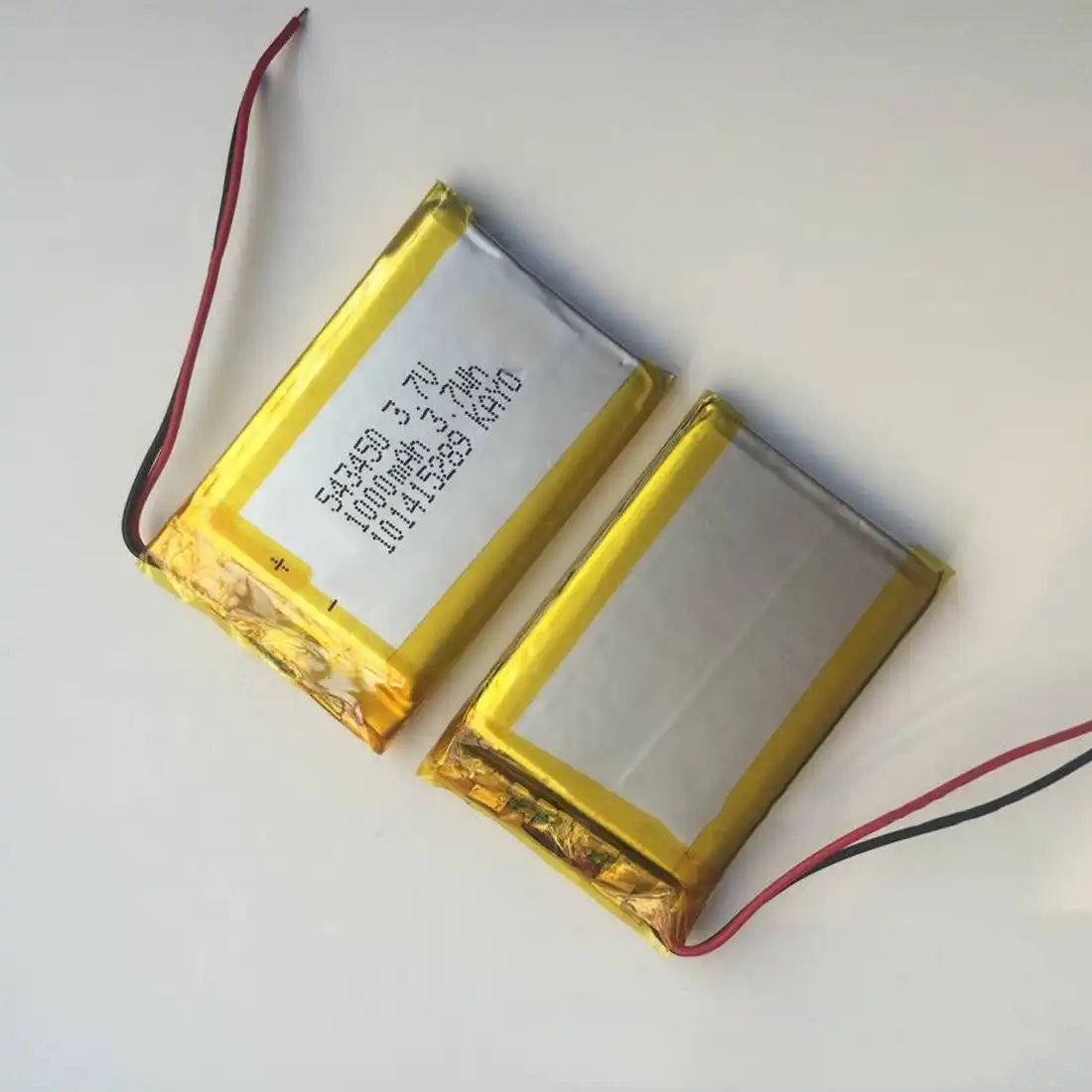 3.7V 1000 mAh Polymer Lithium Rechargeable Battery Li ion Battery ...