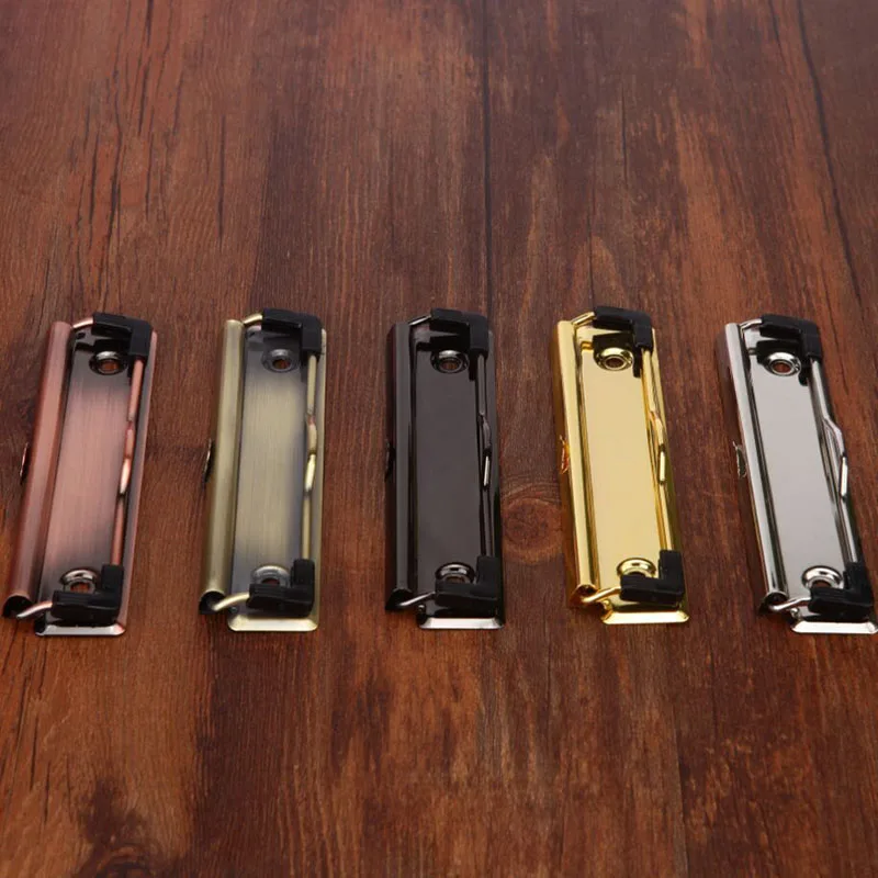 3pcs Multicolor Menu Clips Metal Binder Elastic Clip Hardware Board ...