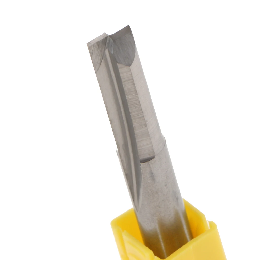 6mm SHK Double Flute Tungsten Steel CNC Straight Router Bit 6mm Shank ...