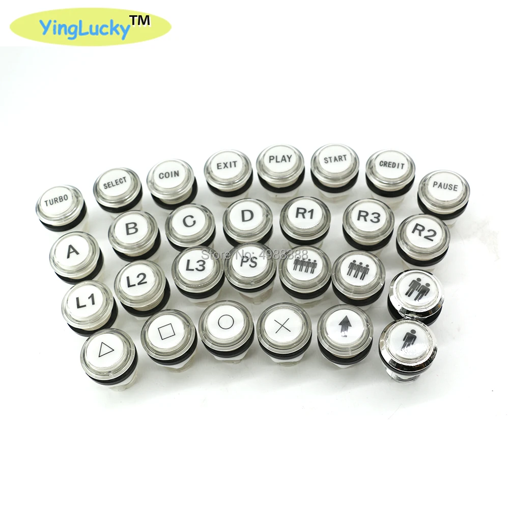 Arcade-Button-illuminated-arcade-start-buttons-with-LED-coin-light ...