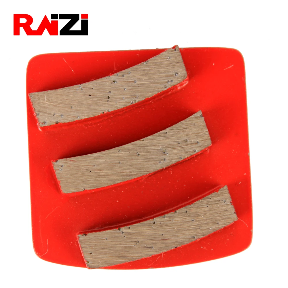 Raizi 3 Helical Metal Scraper Diamond Grinding Plate Metal Segment ...