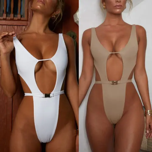 Women Beach One Piece Swimsuit Swimwear Push Up Monokini Bathing Suit