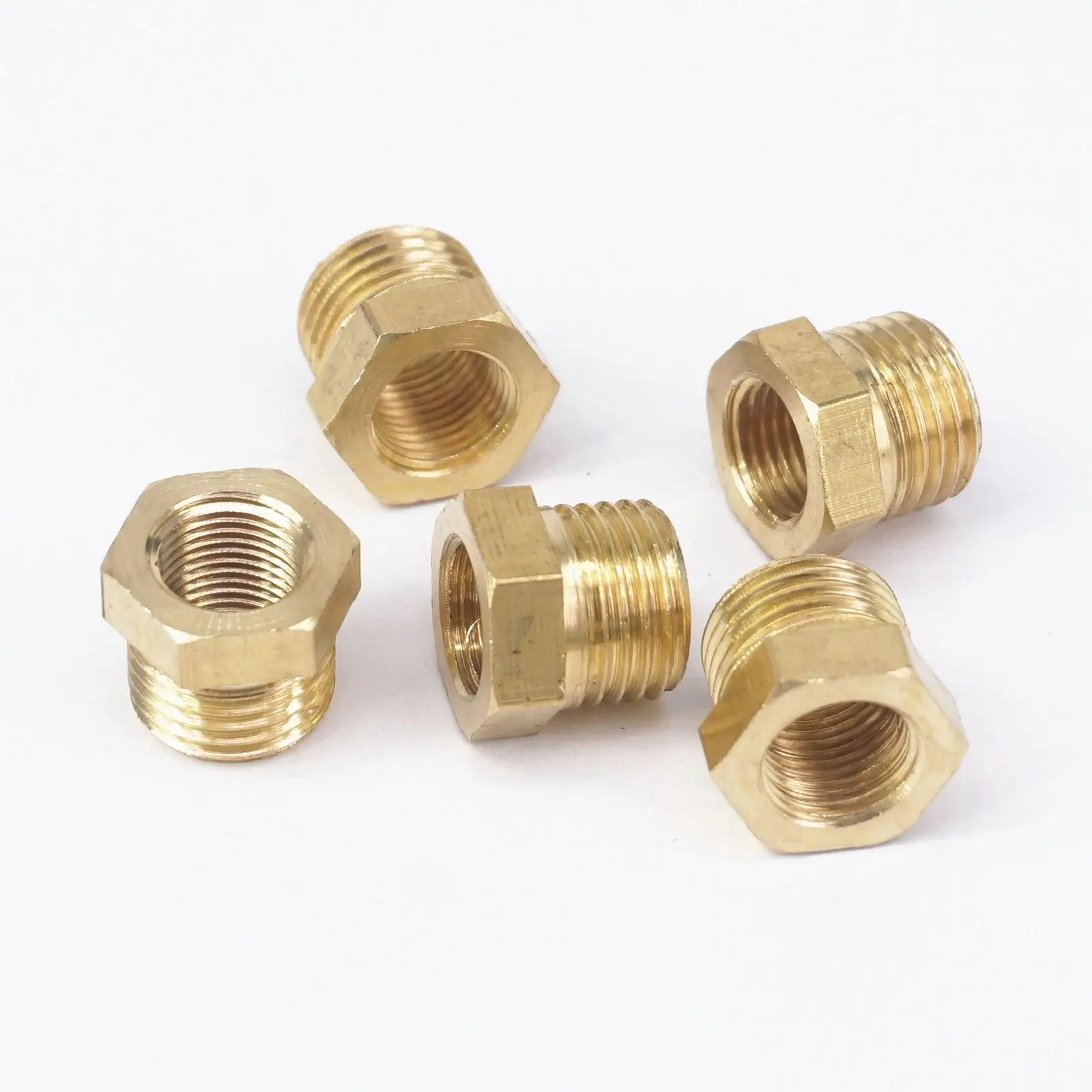 Brass Reducer 1 4 BSP Male to 1 8 BSP Female Thread Reducing Bush