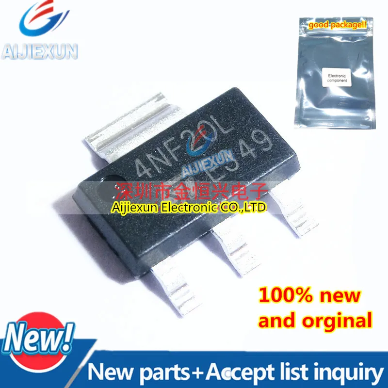 10 шт. и STN4NF20L 4NF20L SOT223 N-channel 200 V, 1,1 Ом, 1 A V To-223 низкий заряд затвора ...