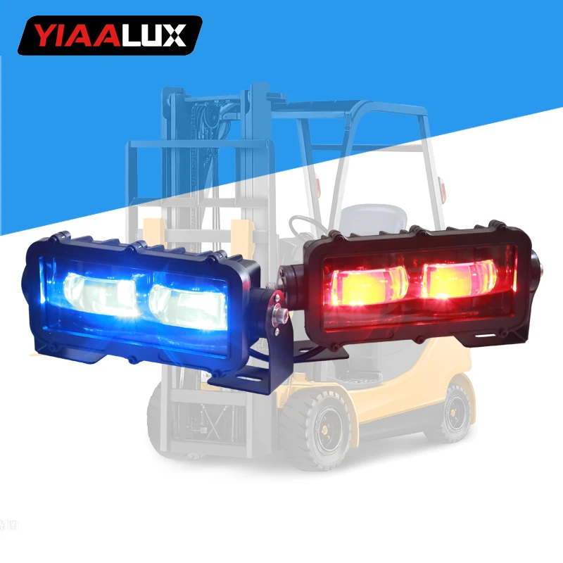 YIAALUX Red Zone Beam 48V LED Forklift Forktruck Red Blue Danger Zone ...
