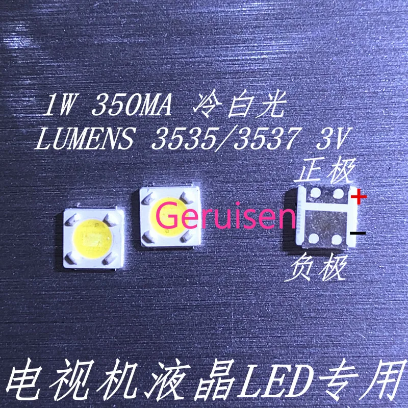 300 루멘 LED 3535 3537 LED TV 백라이트 고출력 1W 3V LED 백라이트 쿨 화이트 LED LCD TV ...