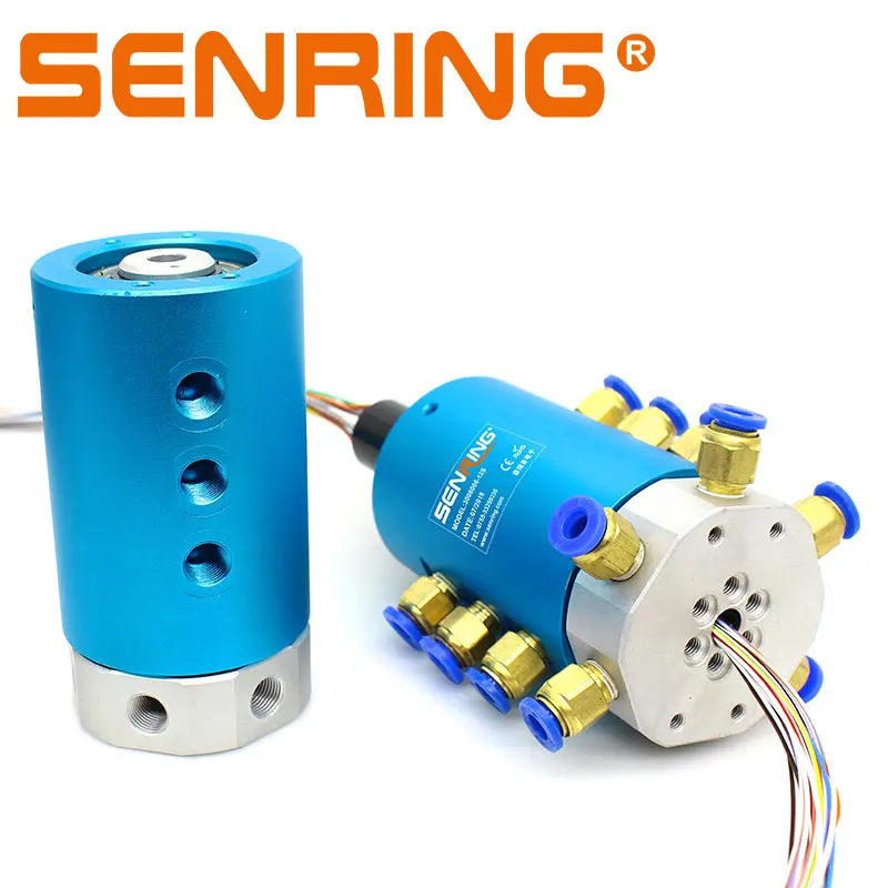 Pneumatic Rotary Joints 6 Passage Slipring Connector G1/8" Port 6-8mm ...