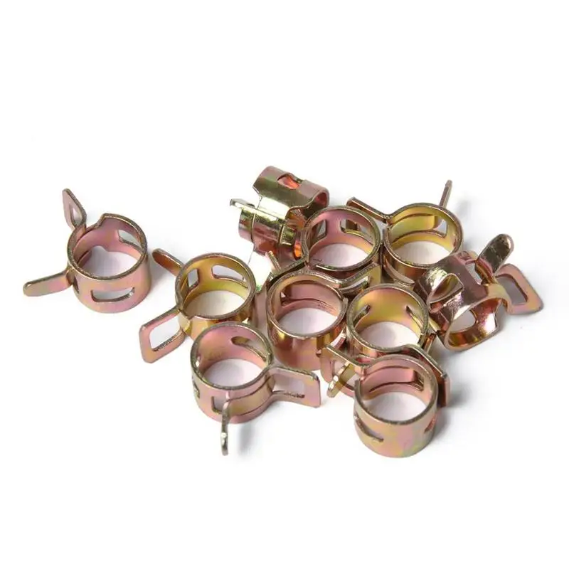 100pcs 6-15mm 10 Sizes Spring Clips Vacuum Hose Fuel Line Water Pipe ...