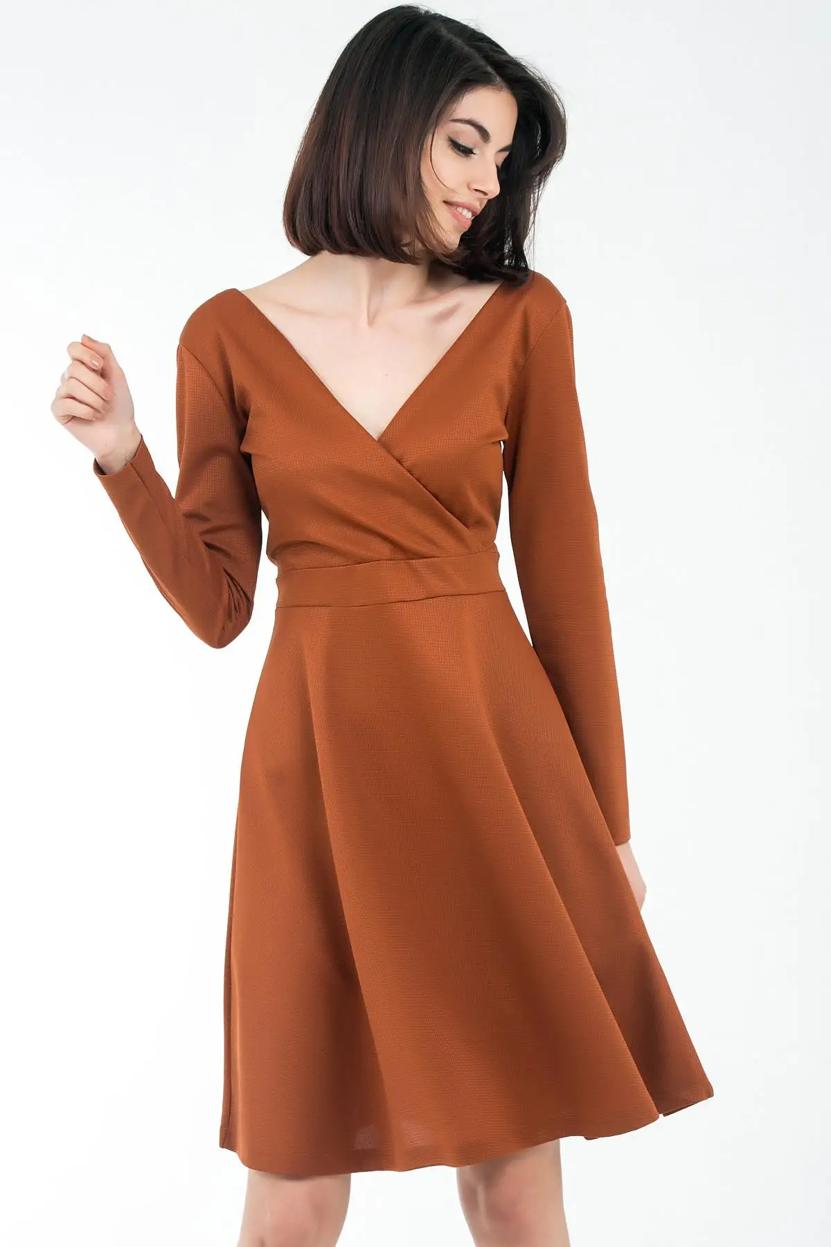 Vestido Nadya de Lycra de Etamin de doble botonadura frente a la ...