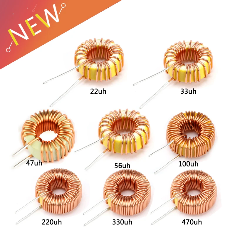 5pcs Toroid Inductor 3A Winding Magnetic Inductance 22uH 33uH 47uH ...