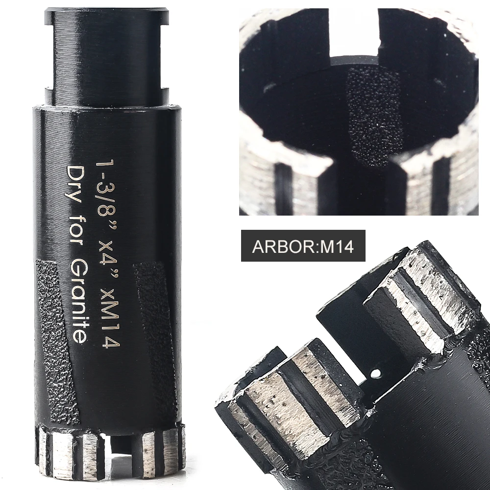 35mm-with-M14-arbor-dry-or-wet-granite-core-drill-bits-for-dry-or-wet ...
