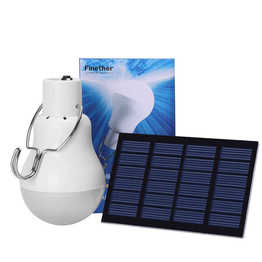 1.2 W Solar Powered Portable Light Bulb - Rhino Camping