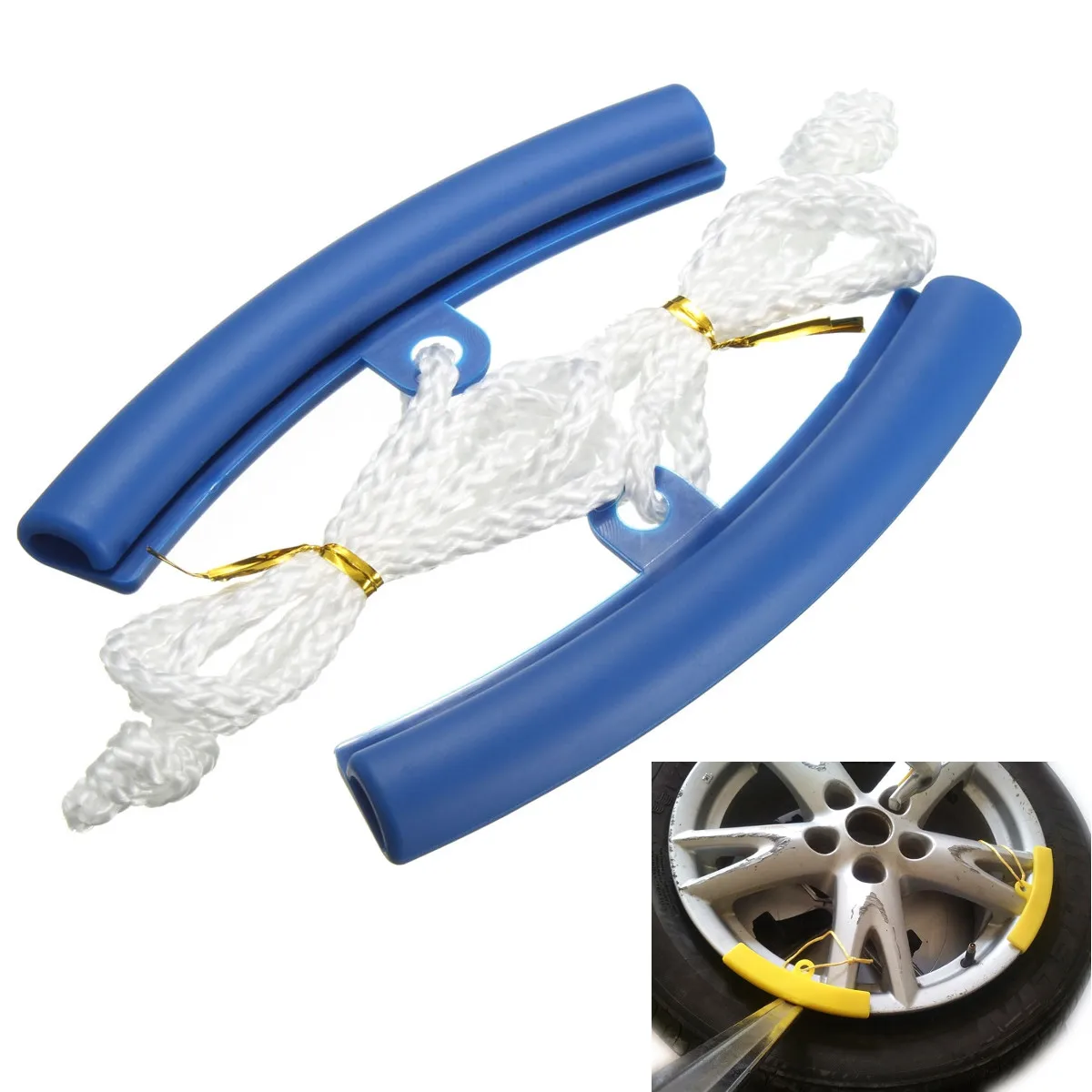 1 Pair Car Motorcycle Wheel Tire Rim Edge Protector Tyre Repair Remove ...