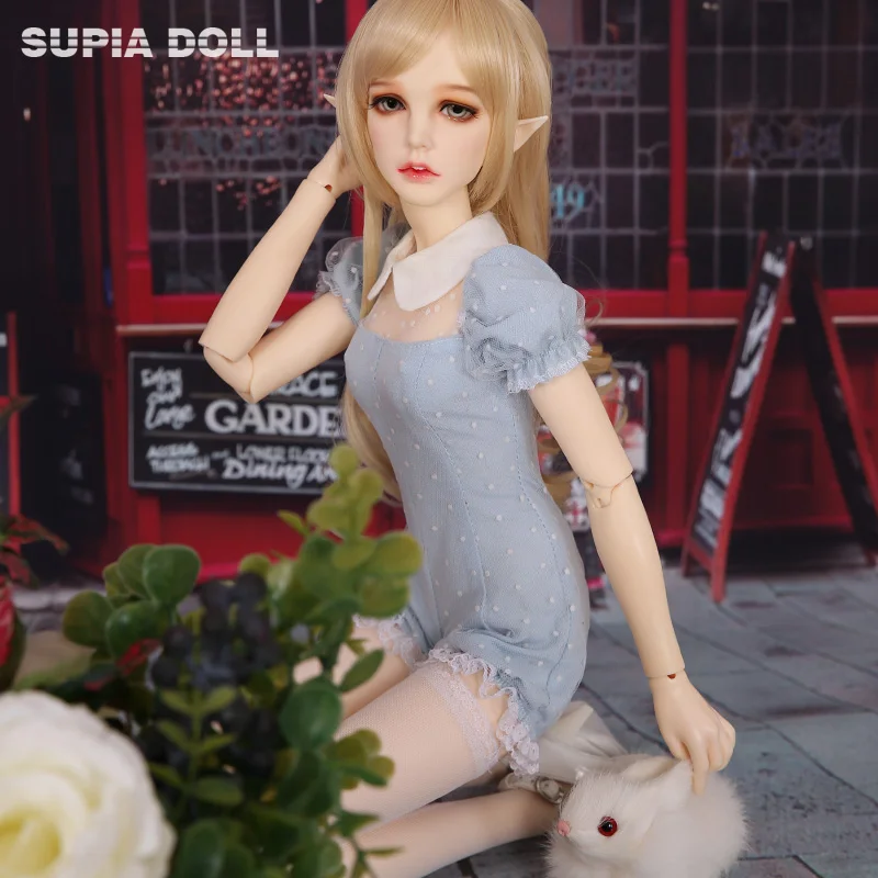Supia Emma 1/3 doll bjd Leather outfit fullset with face up Body Jointed resin doll Children ...