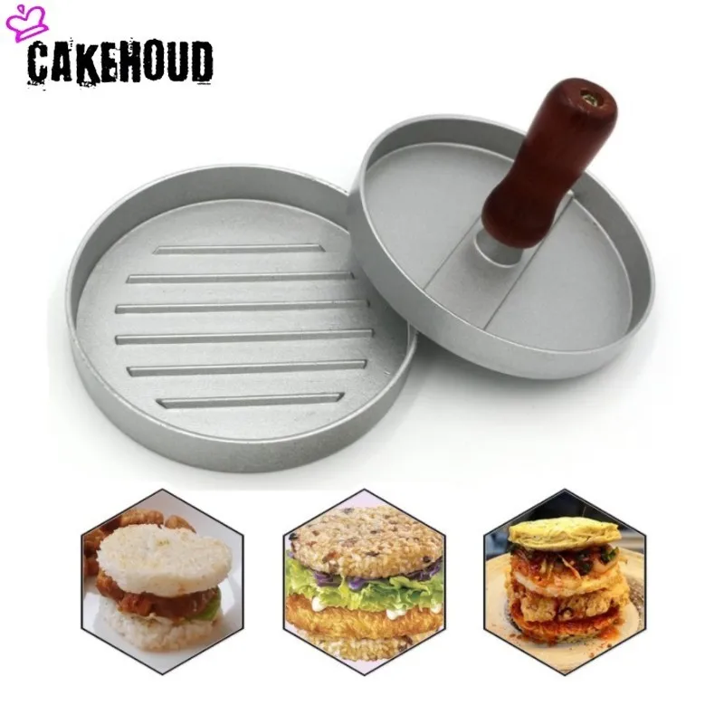 CAKEHOUD Kitchen 1 Set Of Round Hamburger Pressed Aluminum Burger Mold ...