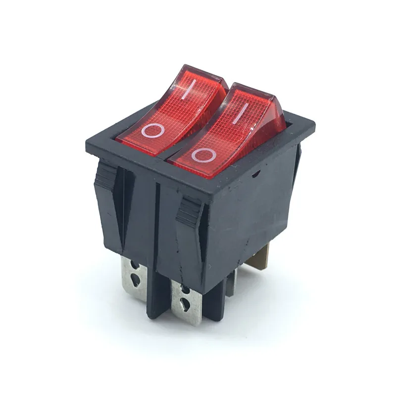 2pcs-KCD4-Rocker-Switch-with-Red-LED-switch-Duplex-Button-Switch-double ...